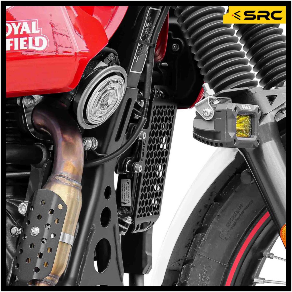 OILCOOLER GUARD FOR ROYAL ENFIELD SCRAM 411/LS410 - SRC THAILAND